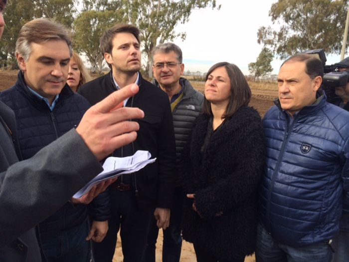El vicegobernador Martín Llayrora visitó la construcción de la autovía ...